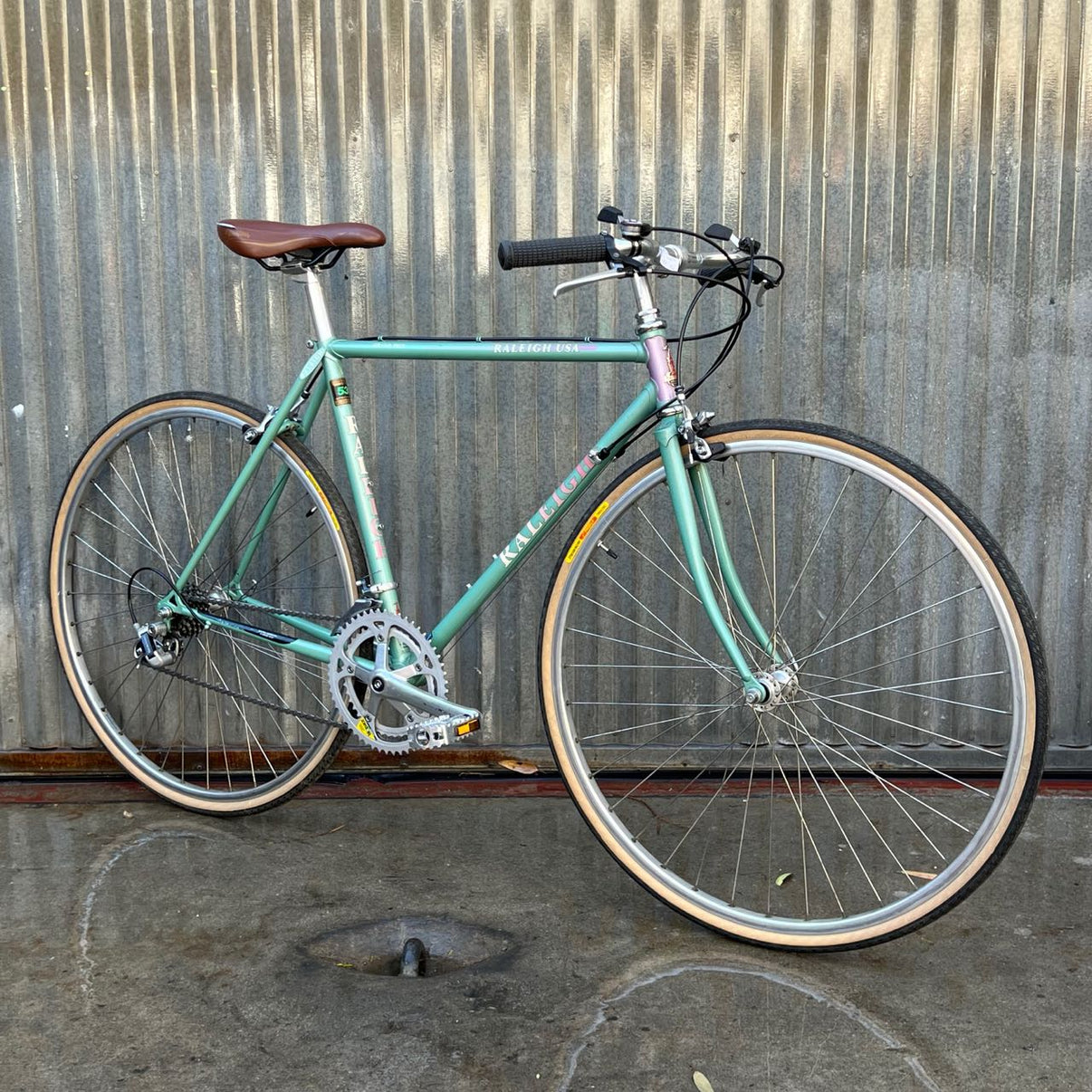 Vintage Raleigh Road Bike Converted to Zippy City Bike for the Procure – Coco's Variety