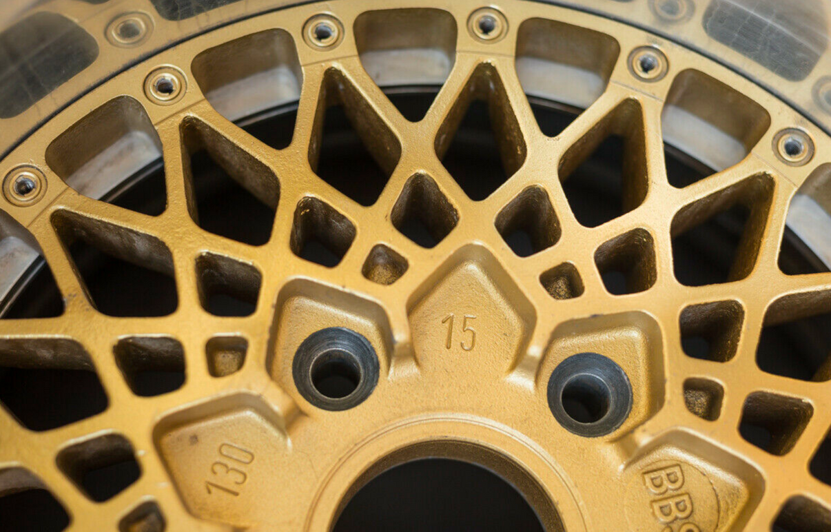 BBS Motorsport E50 15" x 10" PAIR Porsche 5x130 - Beautiful Magnesium ...