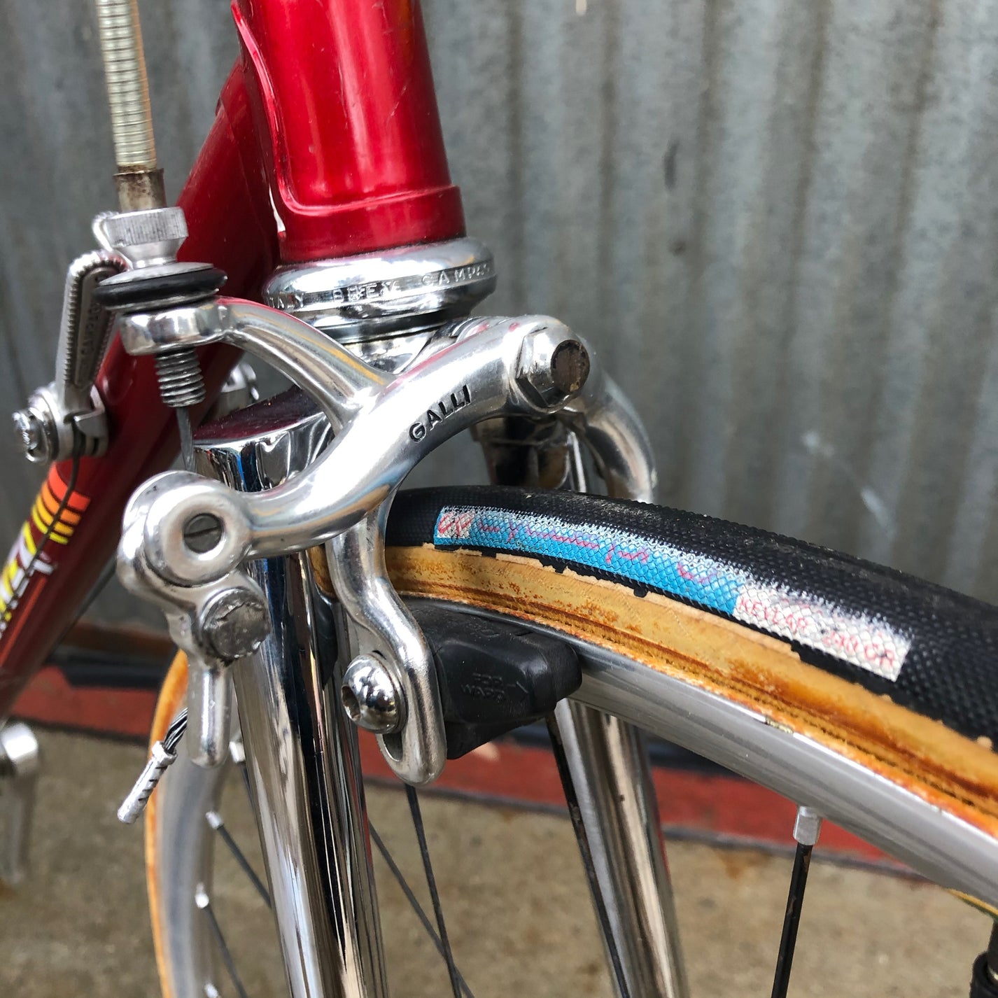 Vintage Italian Viner Race Bike with Pantographed Campagnolo Super Rec ...