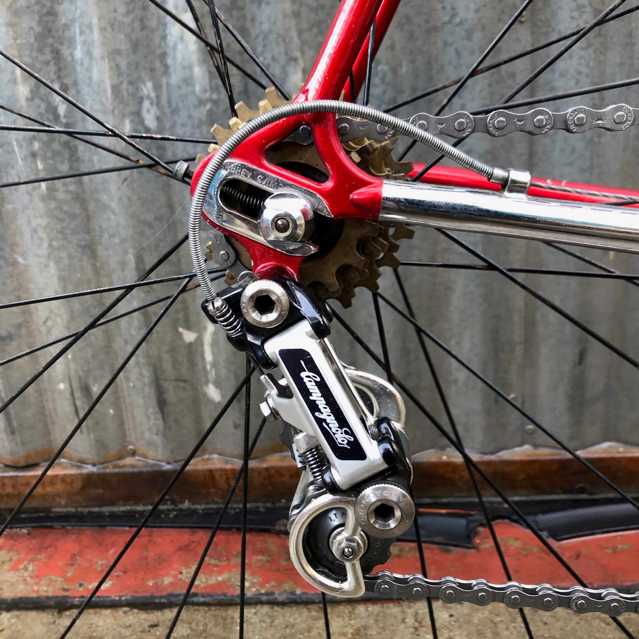 Vintage Italian Viner Race Bike with Pantographed Campagnolo Super Rec ...